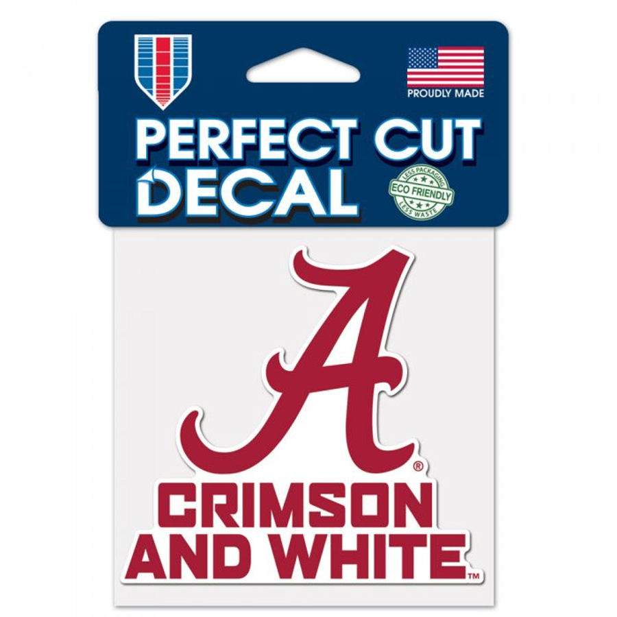 University of Alabama Crimson Tide Vinyl Sticker Crimson & White Slogan ...