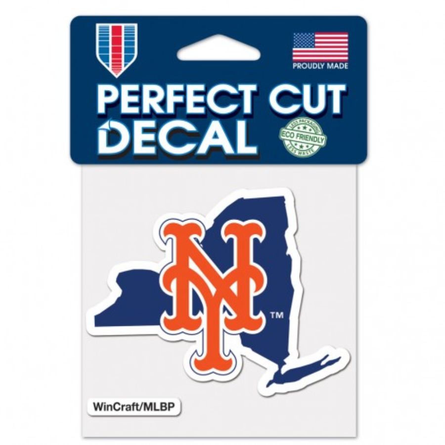 New York Mets Home State New York - 4x4 Die Cut Decal at Sticker Shoppe