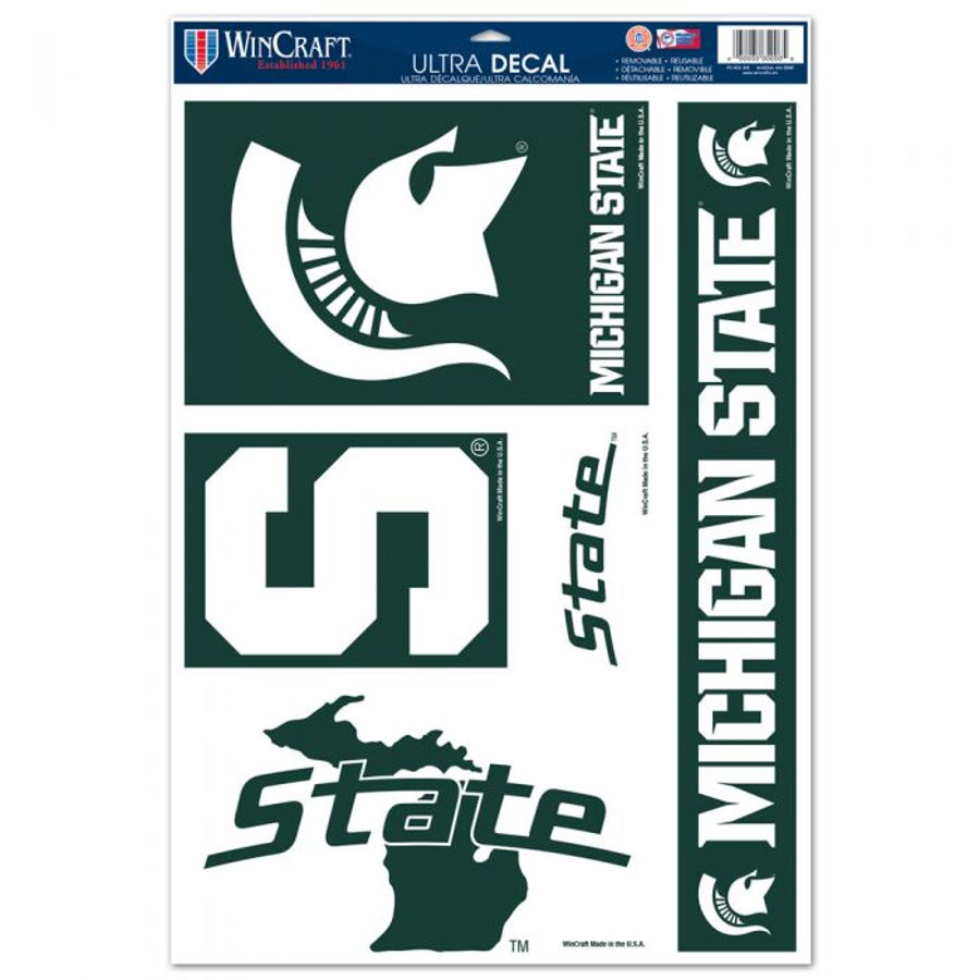 Michigan State University Spartans - Set of 5 Ultra Decals at Sticker ...