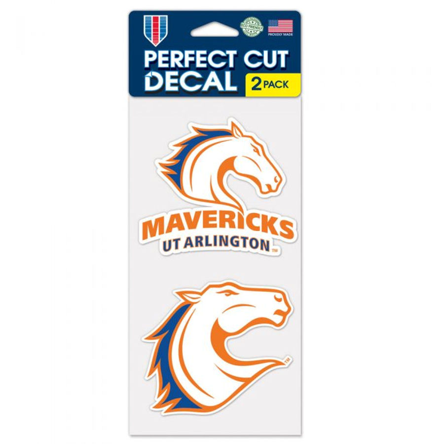 University Of Texas At Arlington Mavericks - Set of Two 4x4 Die Cut ...