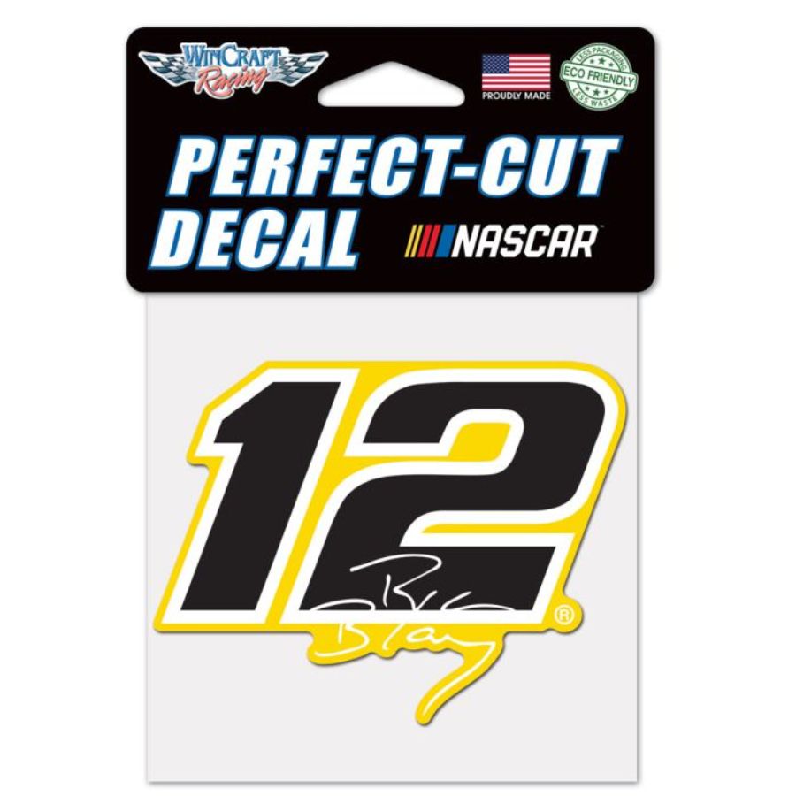 Ryan Blaney #12 - 4x4 Die Cut Decal at Sticker Shoppe
