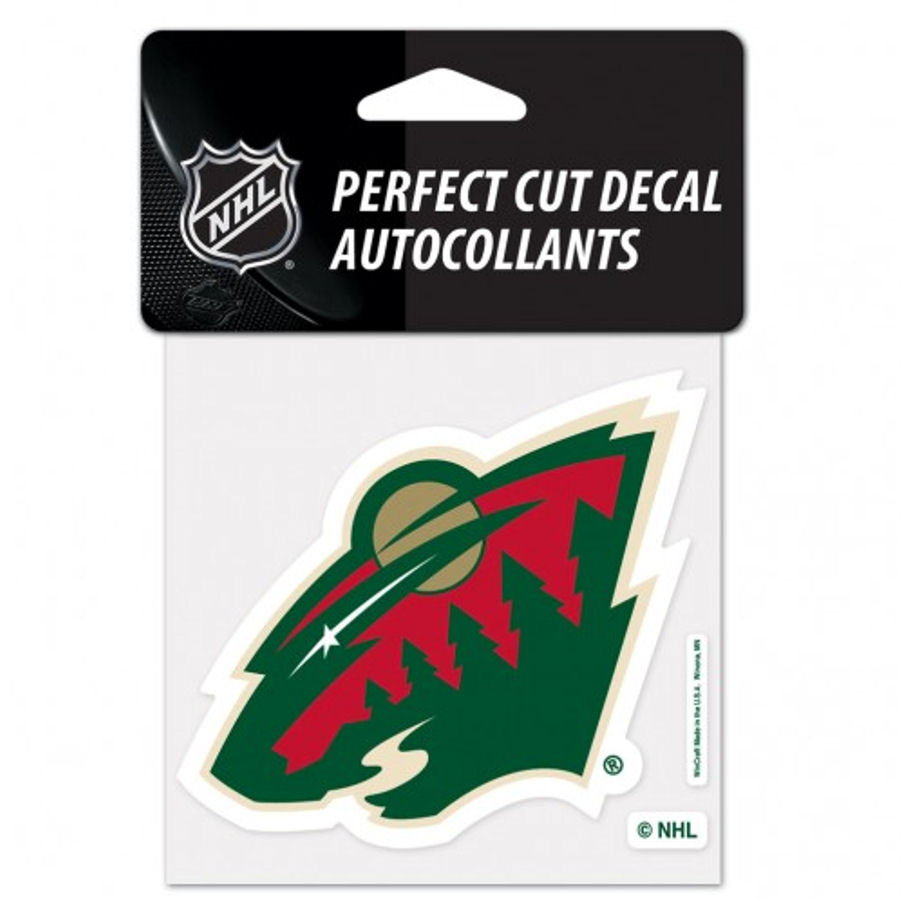 Minnesota Wild Logo - 4x4 Die Cut Decal at Sticker Shoppe