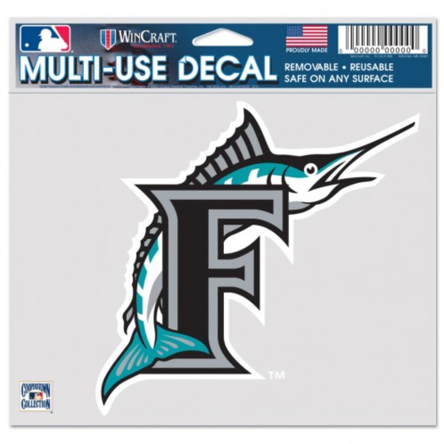 Florida Marlins Retro Cooperstown Logo - 5x6 Ultra Decal at Sticker Shoppe