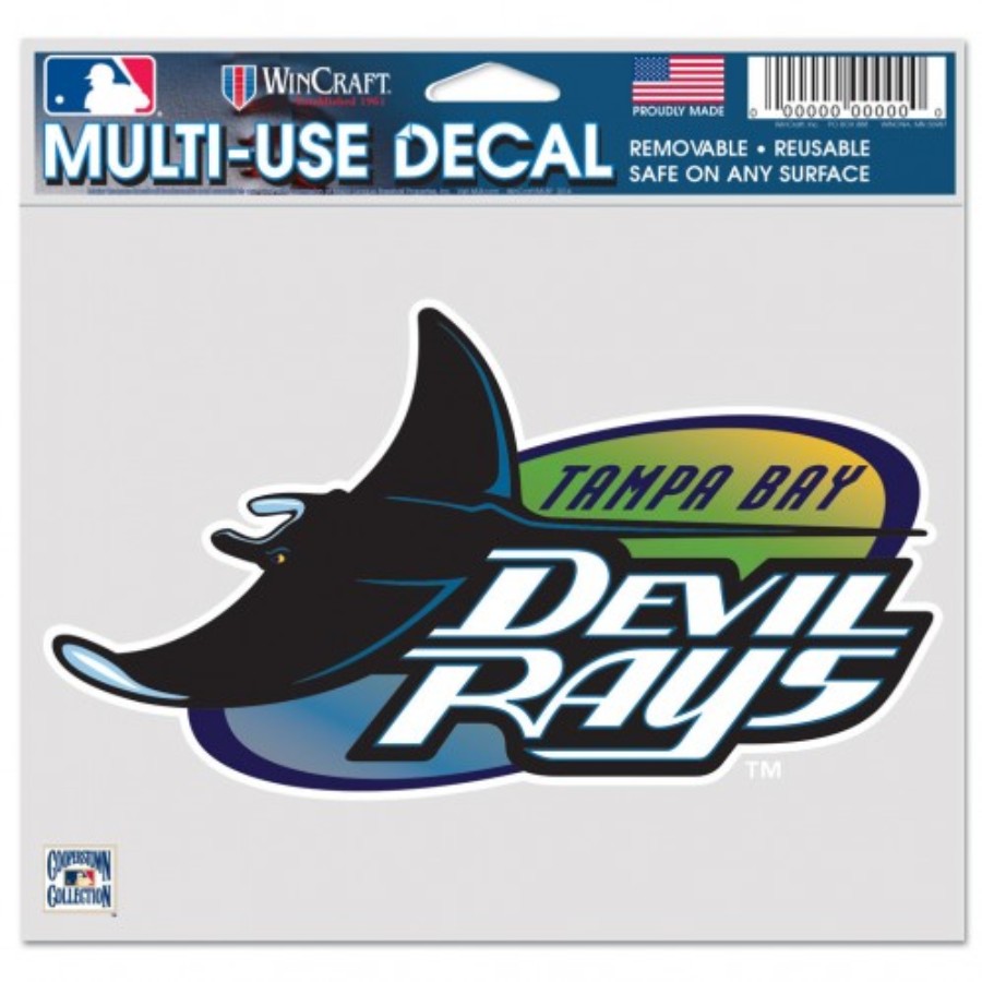 Tampa Bay Devil Rays Retro Cooperstown Logo - 5x6 Ultra Decal at ...