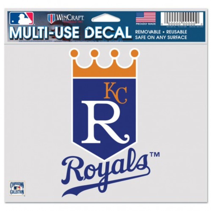 Kansas City Royals Retro Cooperstown Logo - 5x6 Ultra Decal at Sticker ...