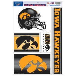 University Of Iowa Hawkeyes - Set of 5 Ultra Decals at Sticker Shoppe