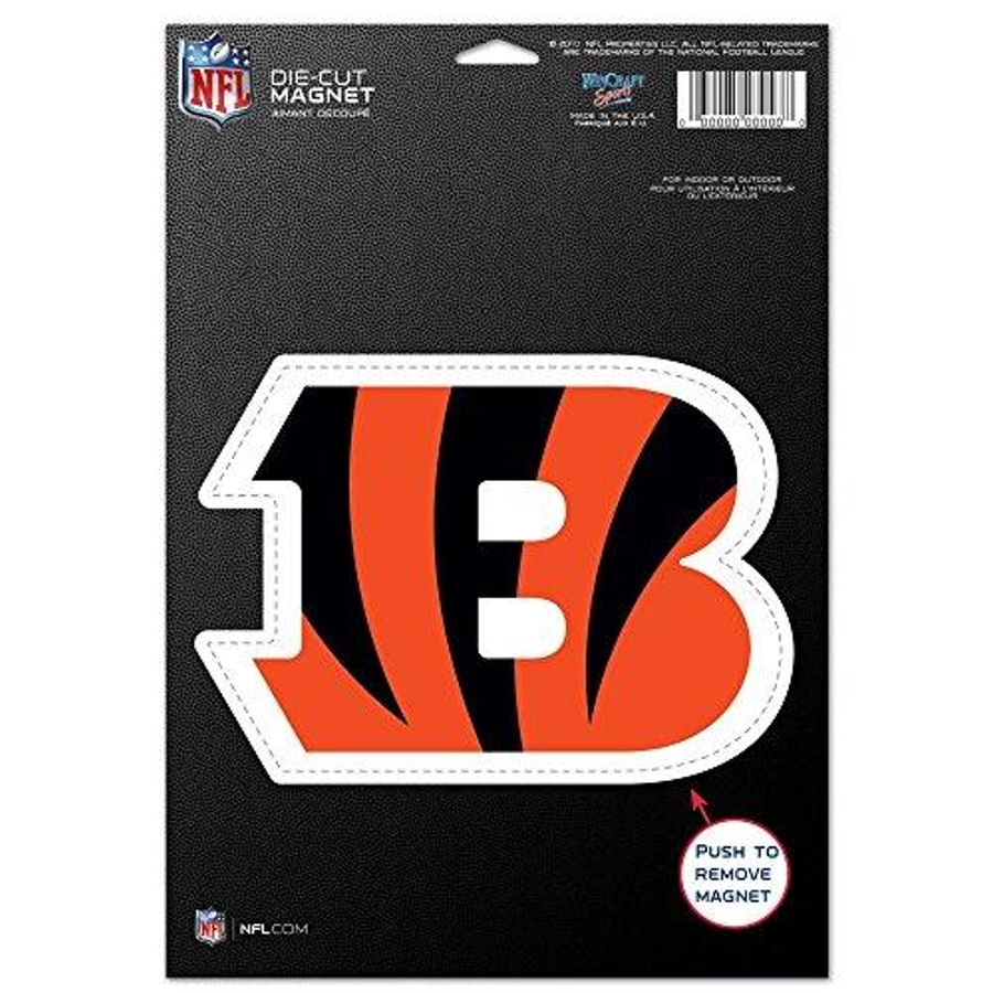 Cincinnati Bengals - 7" Die Cut Magnet at Sticker Shoppe