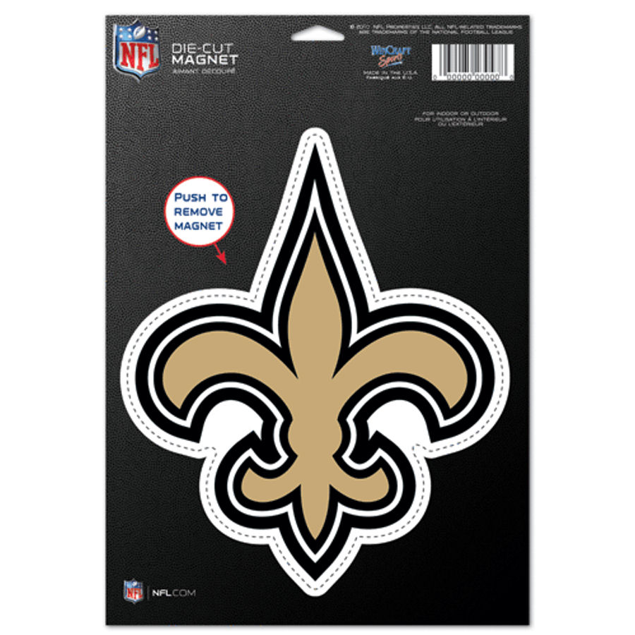 New Orleans Saints Logo - 6x6 Die Cut Magnet at Sticker Shoppe