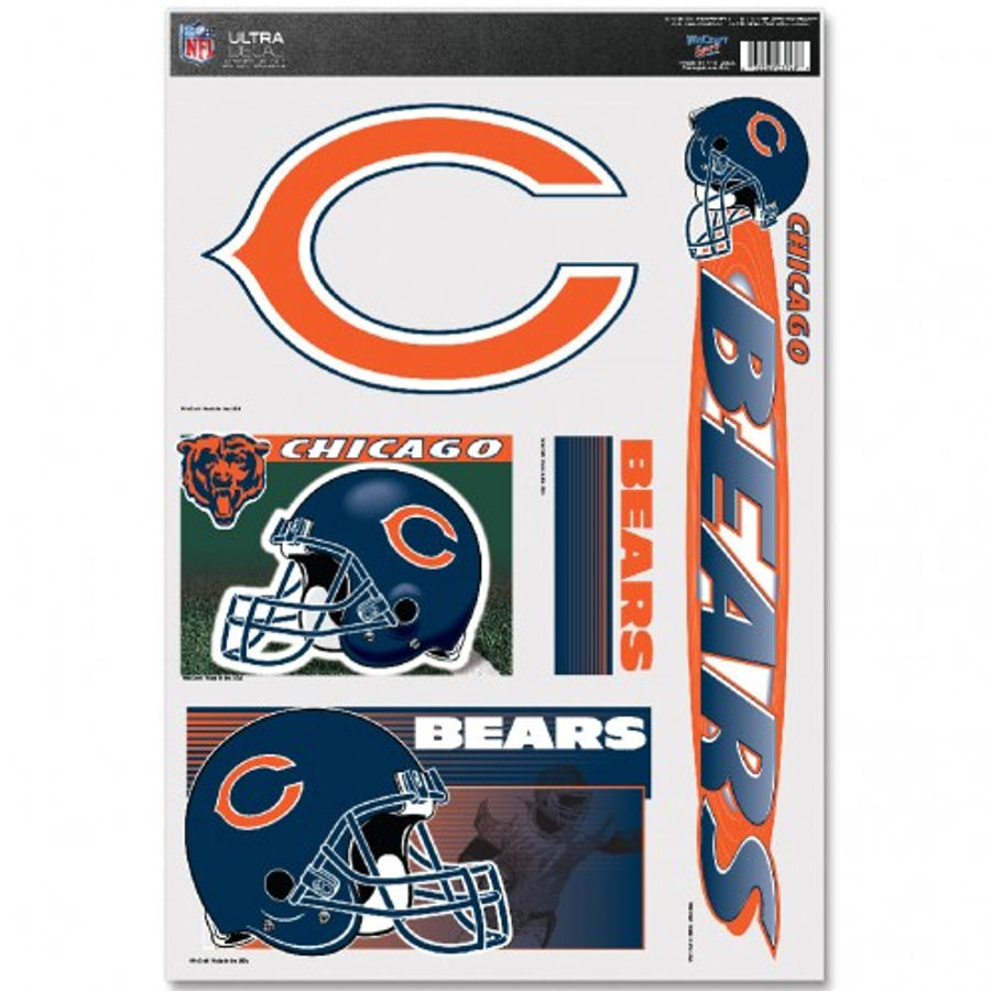Chicago Bears - Set of 5 Ultra Decals at Sticker Shoppe