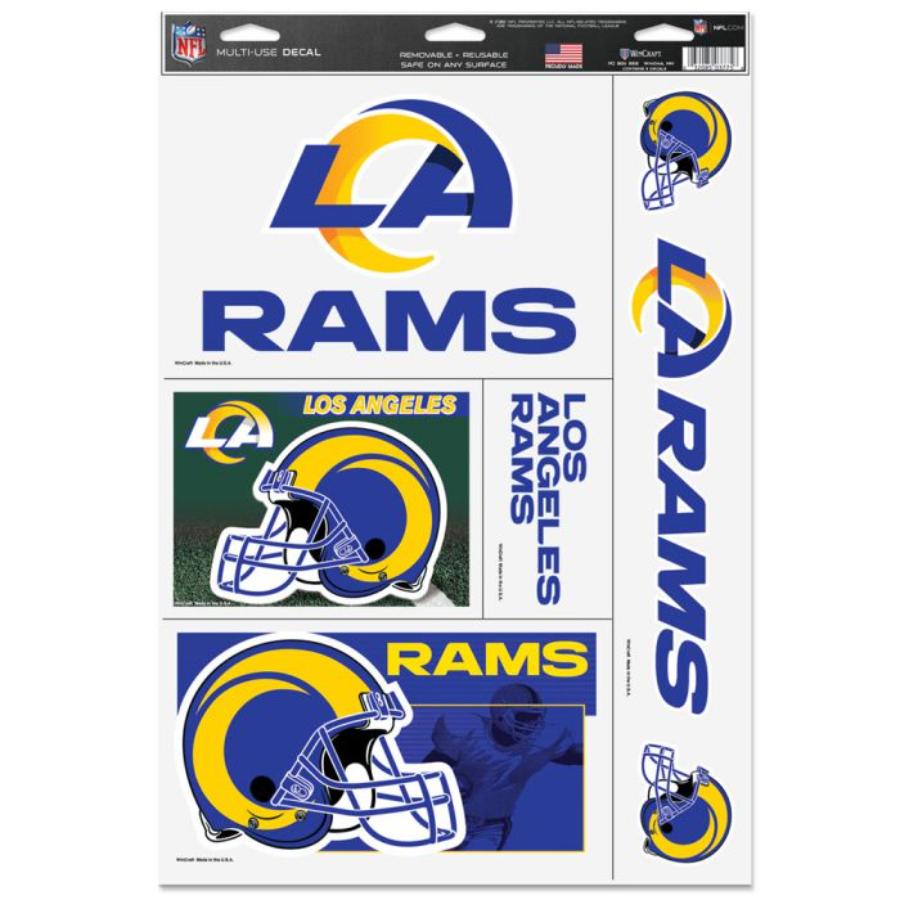 Los Angeles Rams - Set Of 5 Ultra Decals at Sticker Shoppe