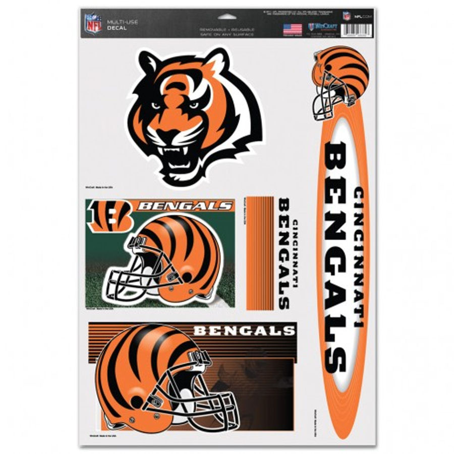 Cincinnati Bengals - Set of 5 Ultra Decals at Sticker Shoppe