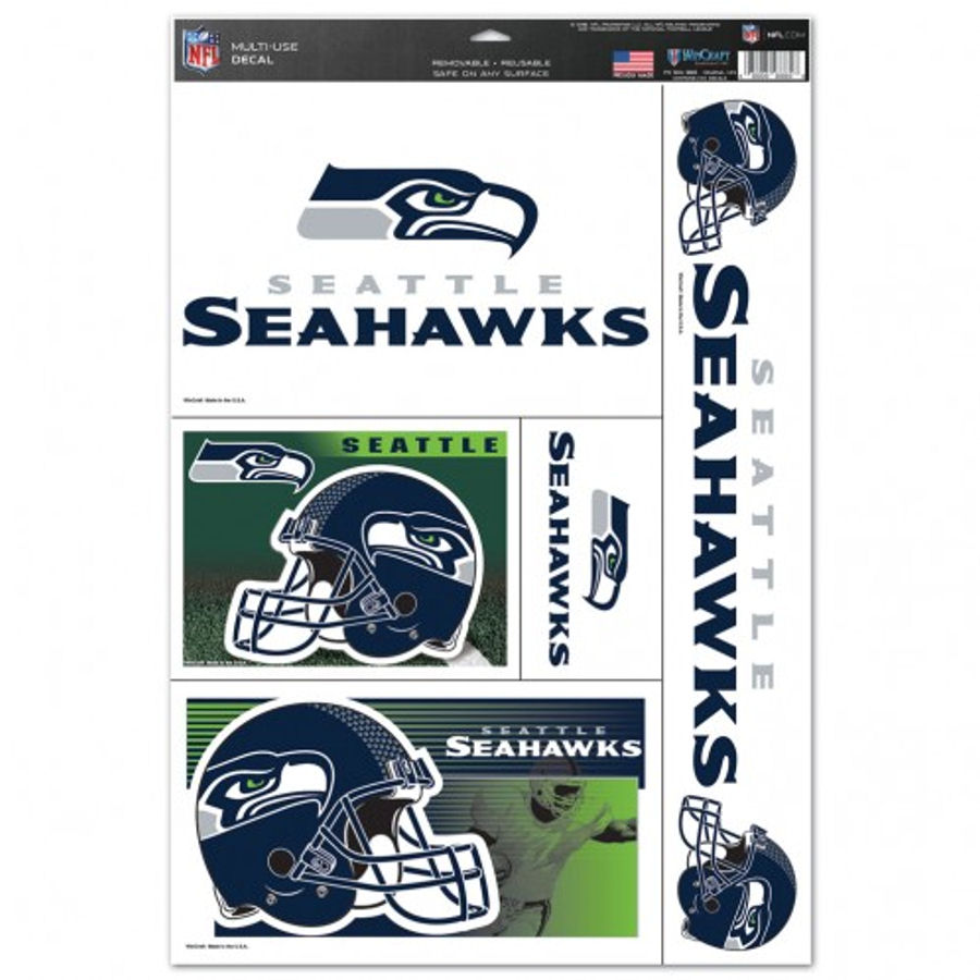 Seattle Seahawks - Set of 5 Ultra Decals at Sticker Shoppe