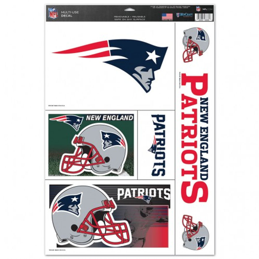 New England Patriots - Set of 5 Ultra Decals at Sticker Shoppe