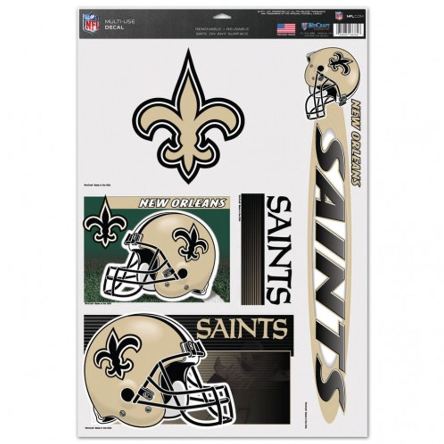 New Orleans Saints - Set of 5 Ultra Decals at Sticker Shoppe