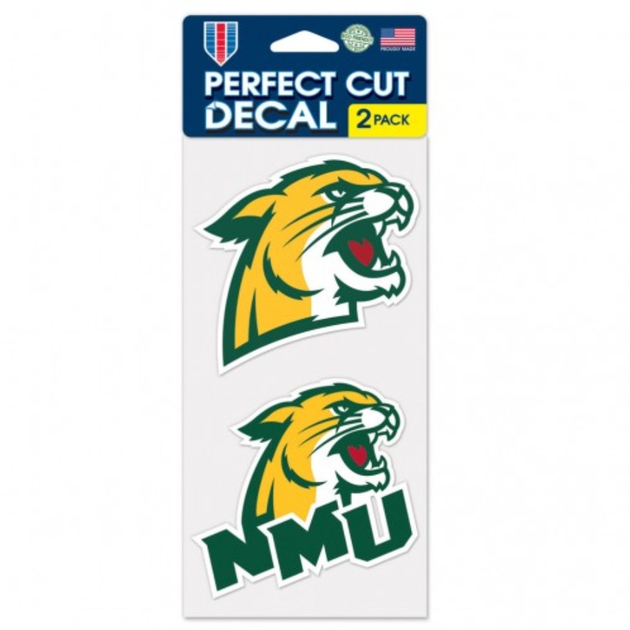 Northern Michigan University Wildcats - Set of Two 4x4 Die Cut Decals ...