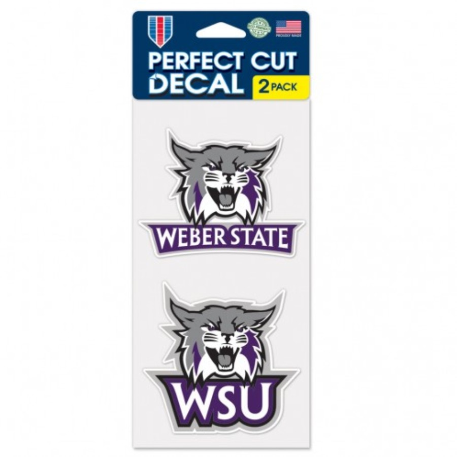 Weber State University Wildcats - Set of Two 4x4 Die Cut Decals at ...