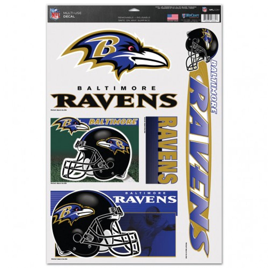 Baltimore Ravens - Set of 5 Ultra Decals at Sticker Shoppe