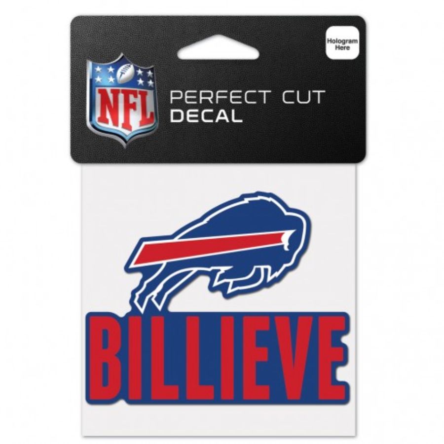 Buffalo Bills Billieve Slogan - 4x4 Die Cut Decal at Sticker Shoppe