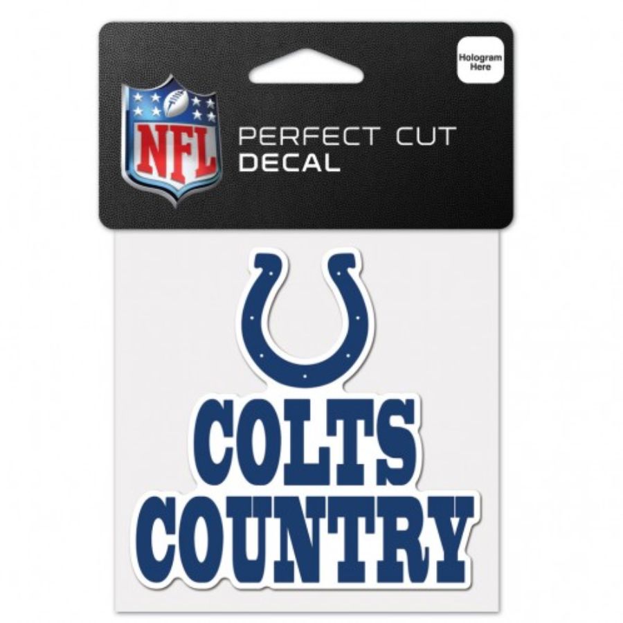 Indianapolis Colts Country Slogan - 4x4 Die Cut Decal at Sticker Shoppe