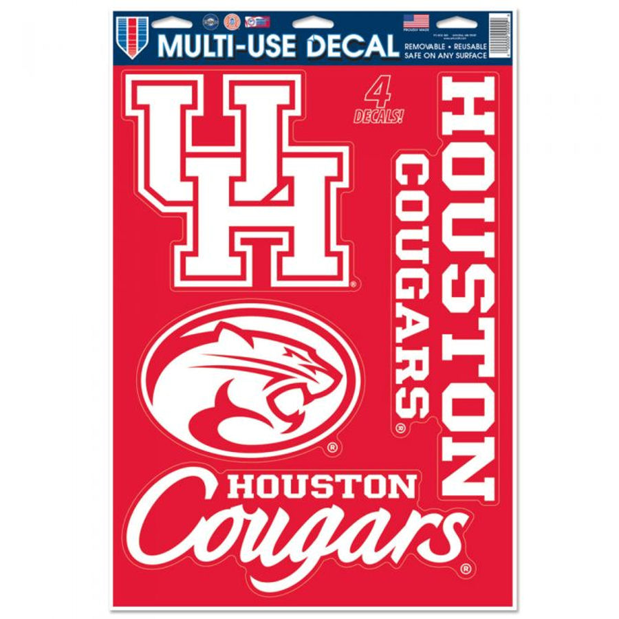 University Of Houston Cougars - Set Of 4 Ultra Decals at Sticker Shoppe