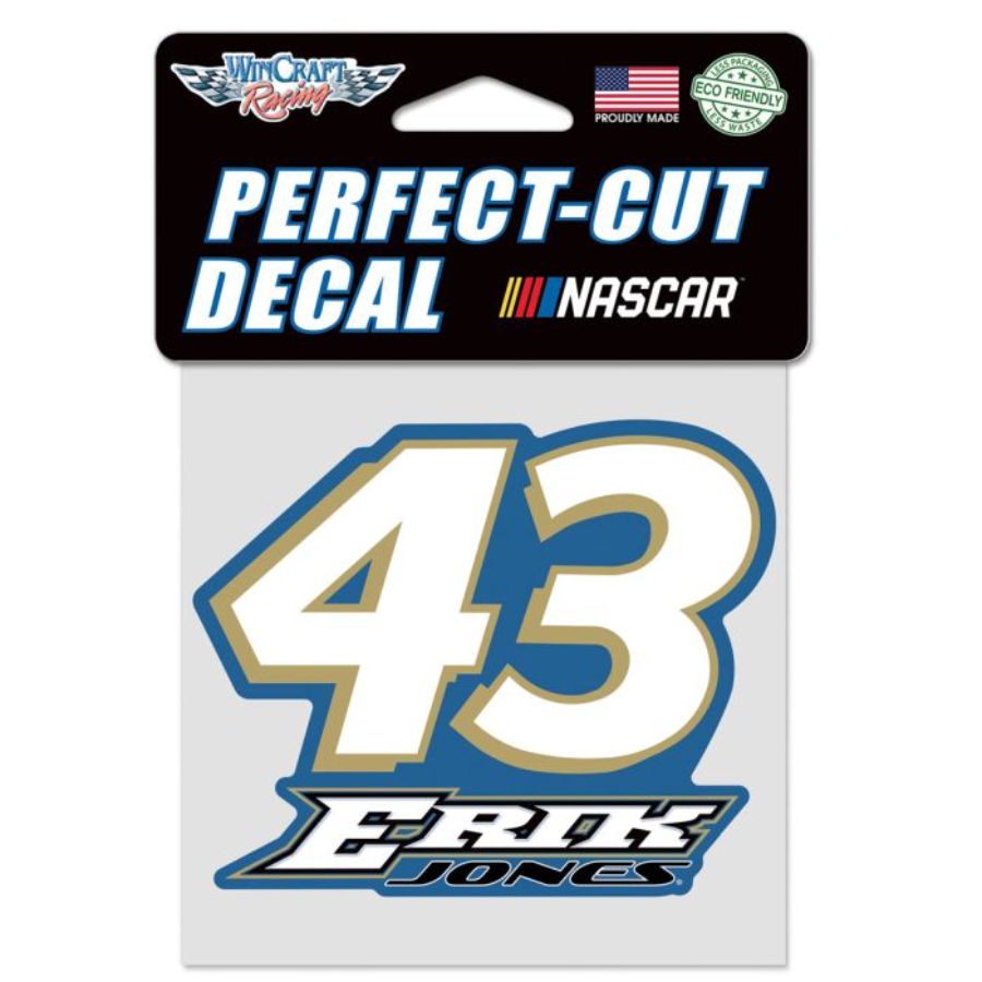 Erik Jones #43 - 4x4 Die Cut Decal at Sticker Shoppe