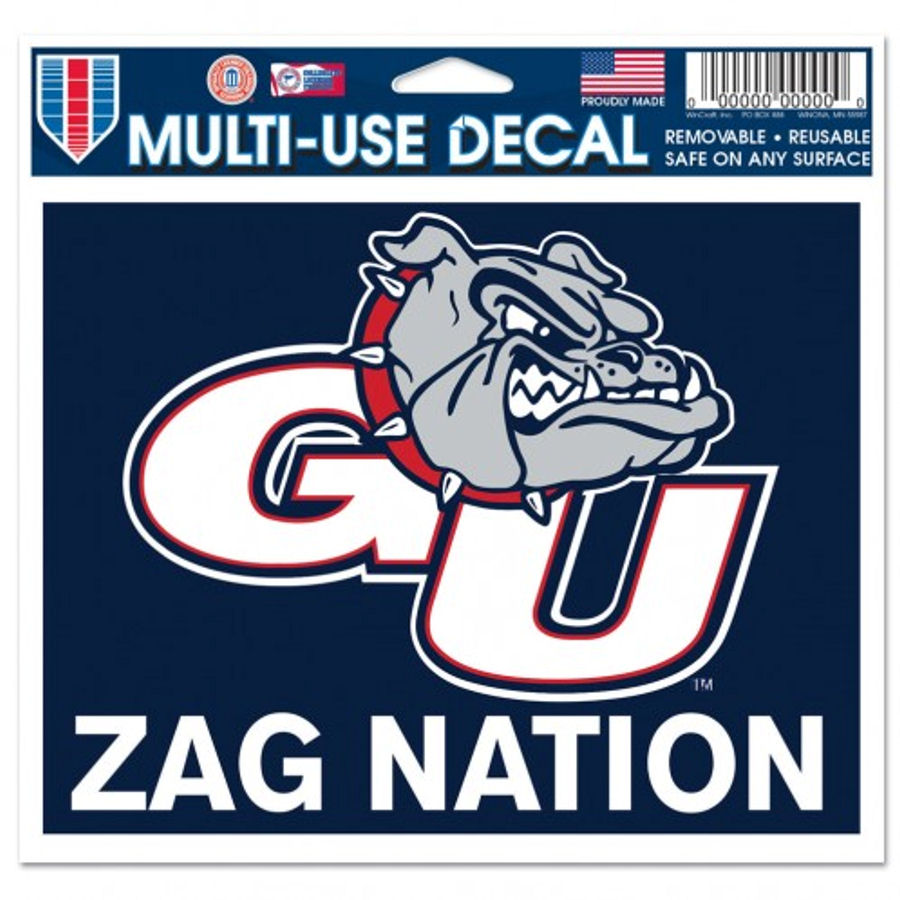 Gonzaga University Bulldogs Zag Nation - 5x6 Ultra Decal at Sticker Shoppe
