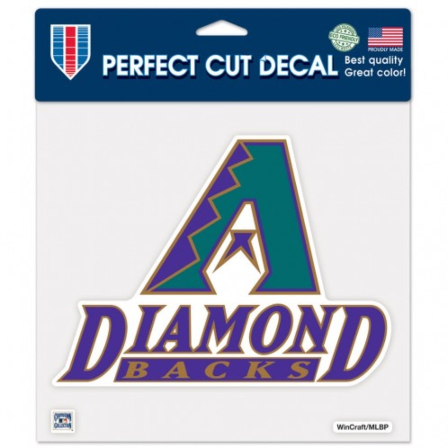 Arizona Diamondbacks Retro Cooperstown Logo - 8x8 Full Color Die Cut ...