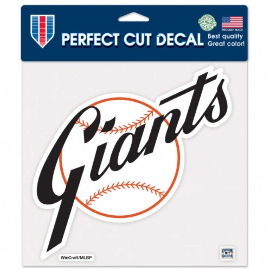 San Francisco Giants Retro Cooperstown Logo - 8x8 Full Color Die Cut ...