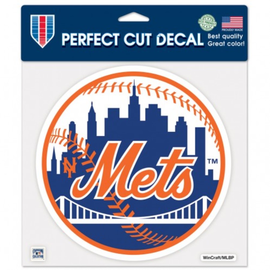 New York Mets Retro Cooperstown Logo - 8x8 Full Color Die Cut Decal at ...