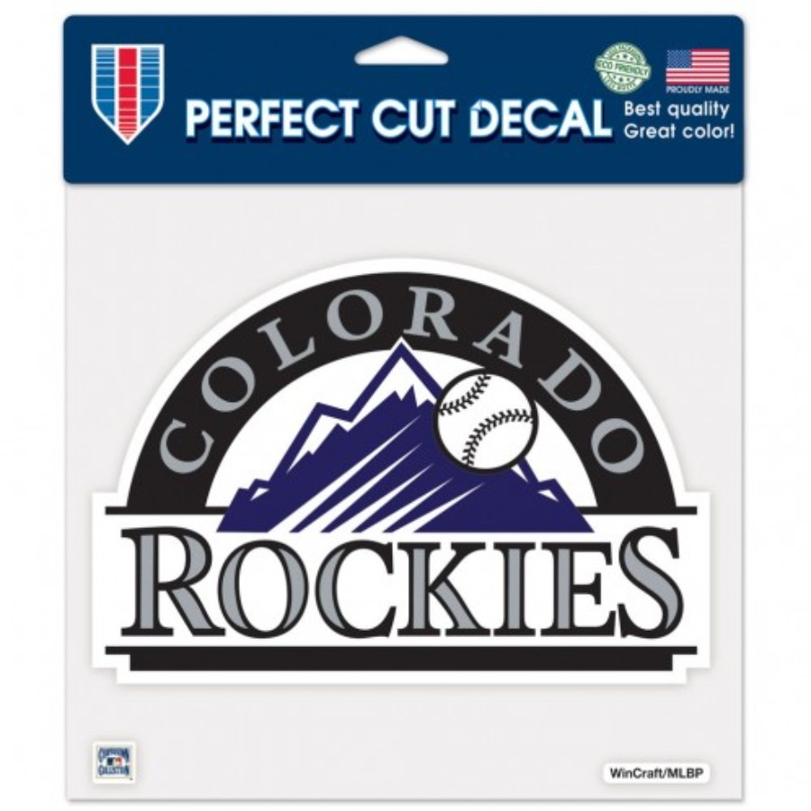 Colorado Rockies Retro Cooperstown Logo - 8x8 Full Color Die Cut Decal ...