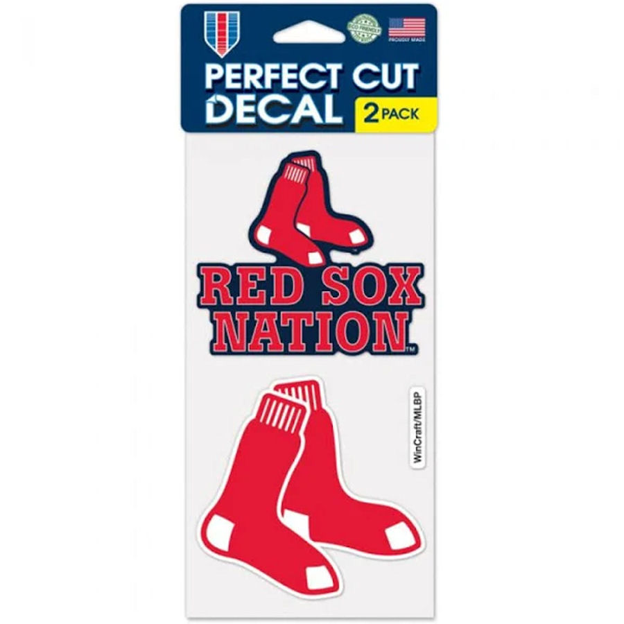 Boston Red Sox Nation Slogan - Set of Two 4x4 Die Cut Decals at Sticker ...