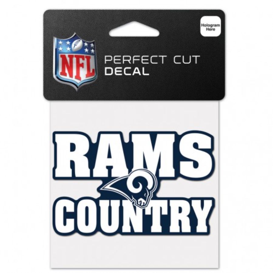 Los Angeles Rams Country Slogan - 4x4 Die Cut Decal at Sticker Shoppe