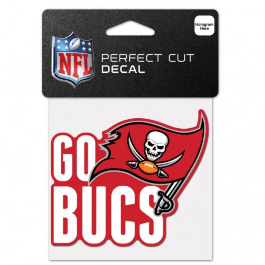 Tampa Bay Buccaneers Go Bucs Slogan - 4x4 Die Cut Decal at Sticker Shoppe