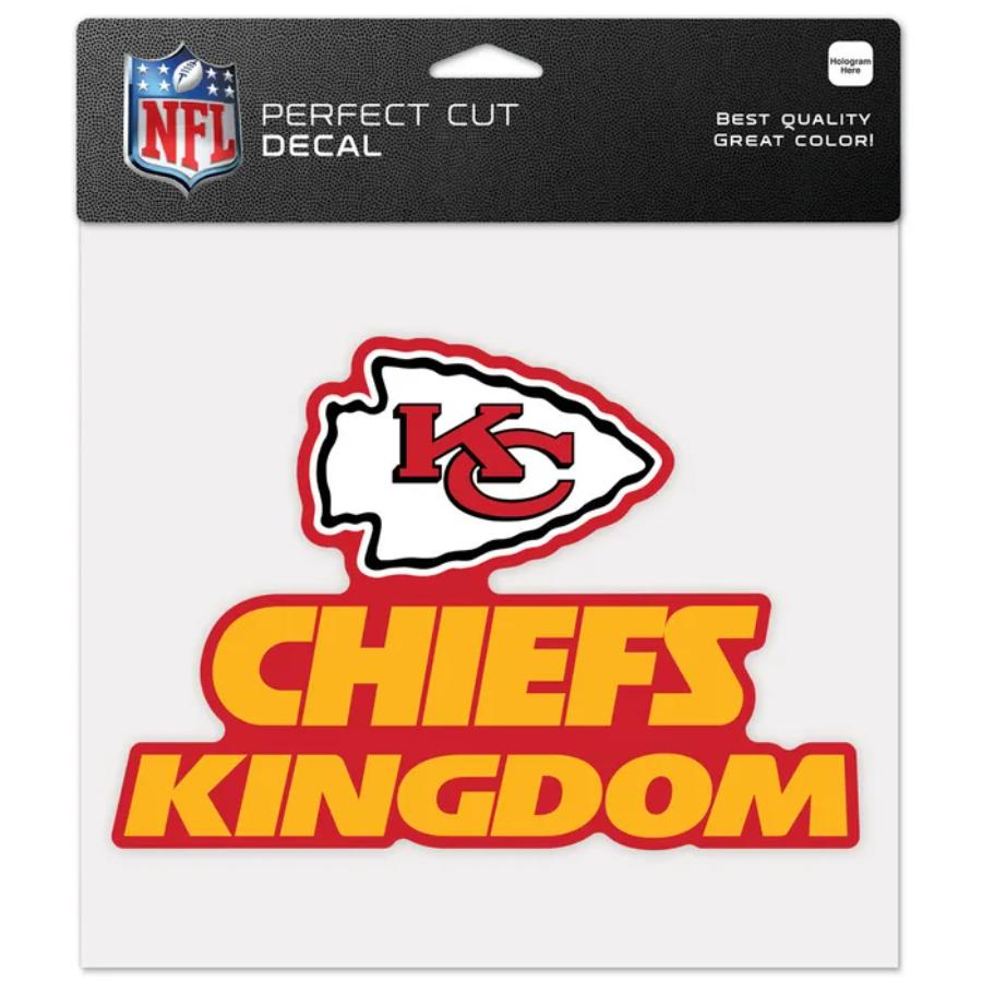 Kansas City Chiefs Kingdom - 8x8 Full Color Die Cut Decal at Sticker Shoppe