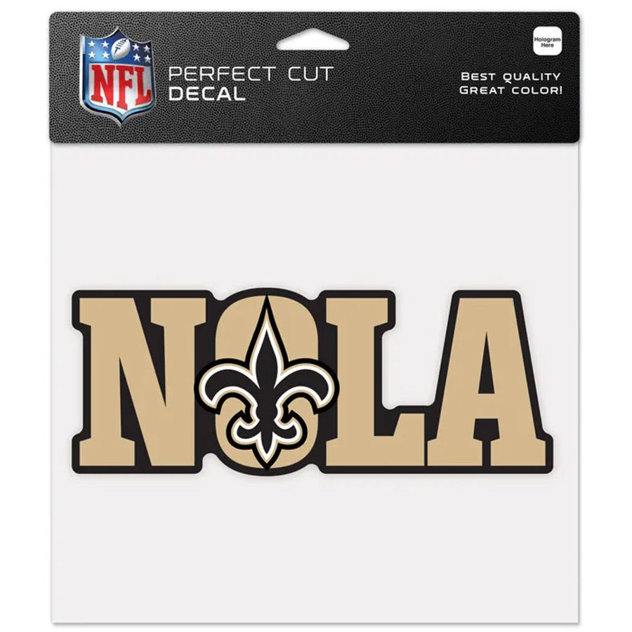 New Orleans Saints NOLA - 8x8 Full Color Die Cut Decal at Sticker Shoppe