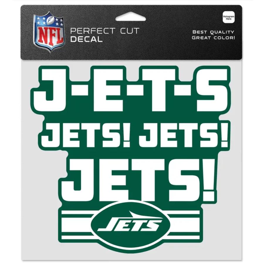 New York Jets JETS JETS JETS - 8x8 Full Color Die Cut Decal at Sticker ...