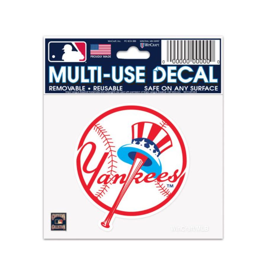 New York Yankees Retro - 3x4 Multi Use Decal at Sticker Shoppe