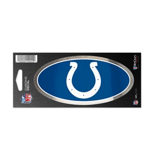 Indianapolis Colts - 3x7 Oval Chrome Decal at Sticker Shoppe
