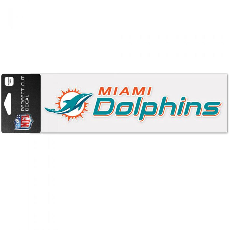 Miami Dolphins - 3x10 Die Cut Decal at Sticker Shoppe