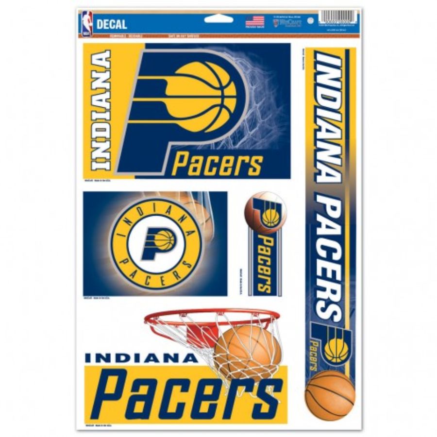 Indiana Pacers - Set of 5 Ultra Decals at Sticker Shoppe