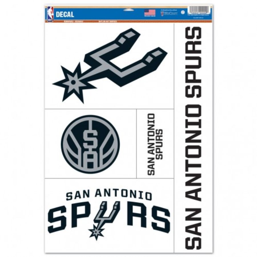 San Antonio Spurs - Set of 5 Ultra Decals at Sticker Shoppe