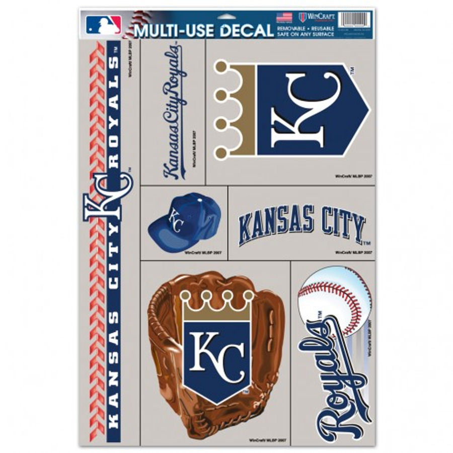 Kansas City Royals - Set of 7 Ultra Decals at Sticker Shoppe