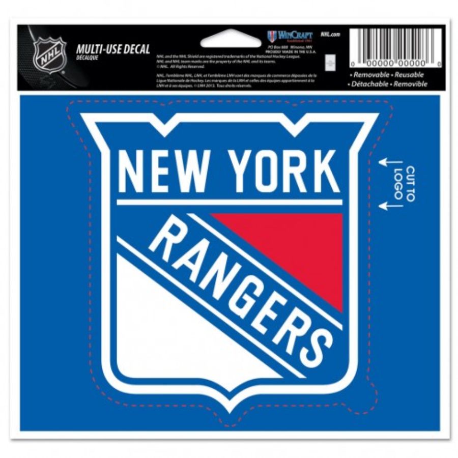 New York Rangers - 4.5x5.75 Die Cut Multi Use Ultra Decal at Sticker Shoppe