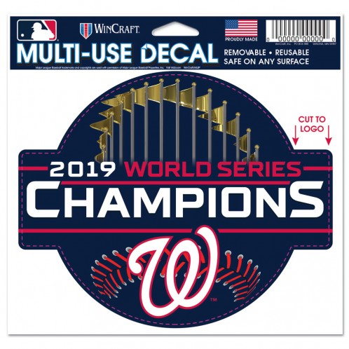 Washington Nationals 2019 World Series Champions - 4.5x5.75 Die Cut ...