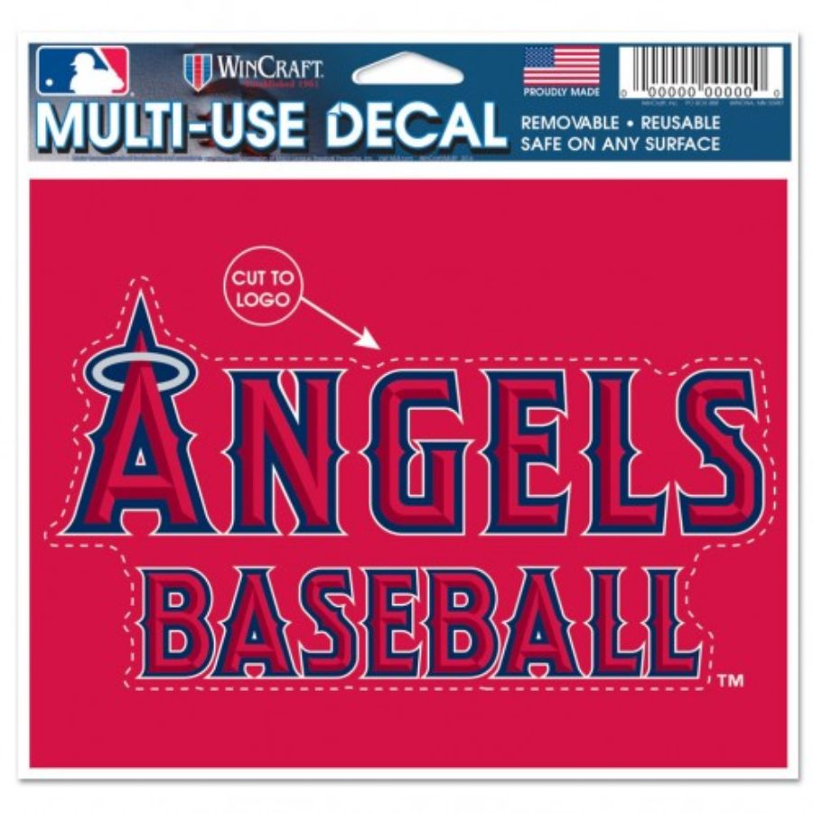 Los Angeles Angels Baseball Script Logo - 4.5x5.75 Die Cut Multi Use ...