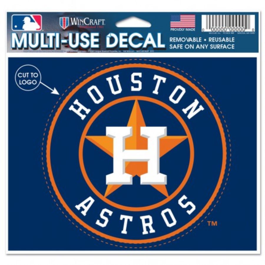 Houston Astros Round Script Logo - 4.5x5.75 Die Cut Multi Use Ultra ...