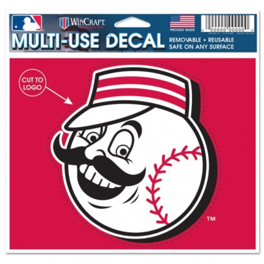 Cincinnati Reds Retro Logo - 4.5x5.75 Die Cut Multi Use Ultra Decal at ...