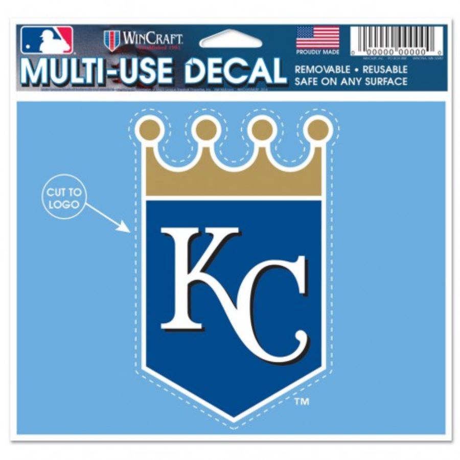 Kansas City Royals Crown Logo - 4.5x5.75 Die Cut Multi Use Ultra Decal ...