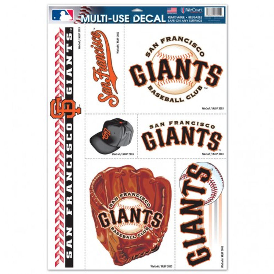 San Francisco Giants - Set of 7 Ultra Decals at Sticker Shoppe