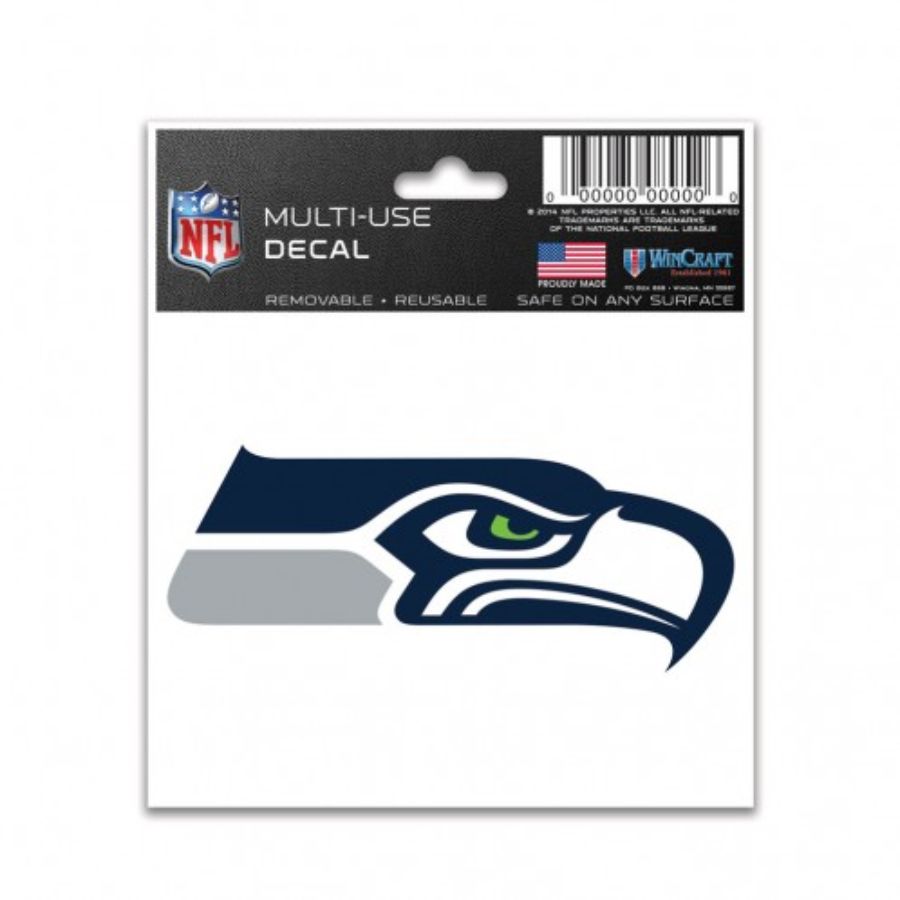 Seattle Seahawks - 3x3 Static Window Cling at Sticker Shoppe